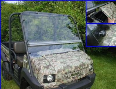 MULE 4010 FLIP UP WINDSHIELD (HARD COATED ON BOTH SIDES) – Ruthless ...